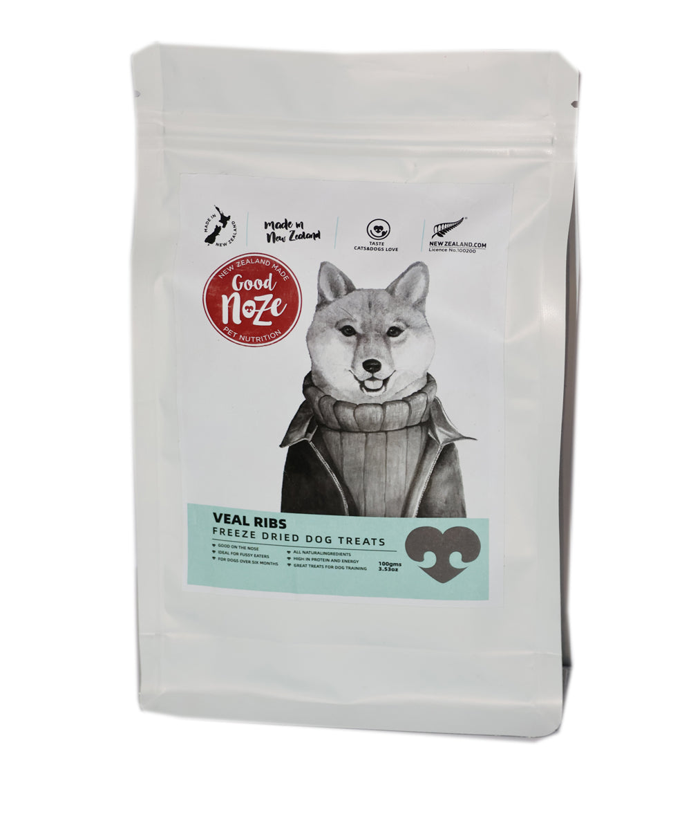Veal Ribs Dog Treats 100g – GoodNoze